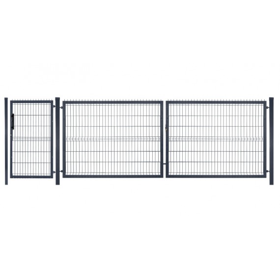 DOUBLE-LEAF GATE WITH PANEL GATE STEEL FENCE MANUFACTURER